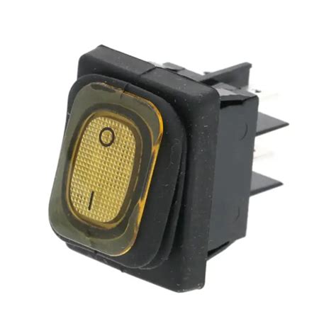 Yellow Bipolar Switch 16a 250v Fiamma And Rotisol Compatible