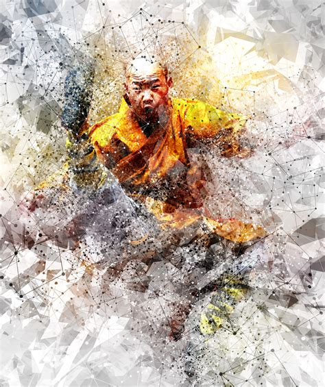 دانلود اکشن فتوشاپ افکت هنری متلاشی کردن عکس Geometric Art Photoshop