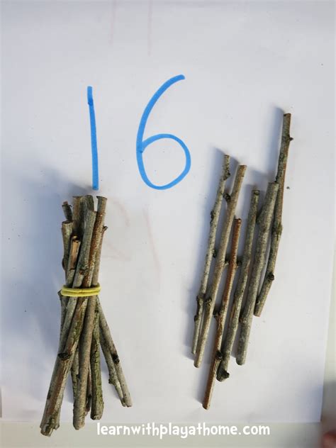 Learn With Play At Home Counting And Grouping With Sticks Playful Maths