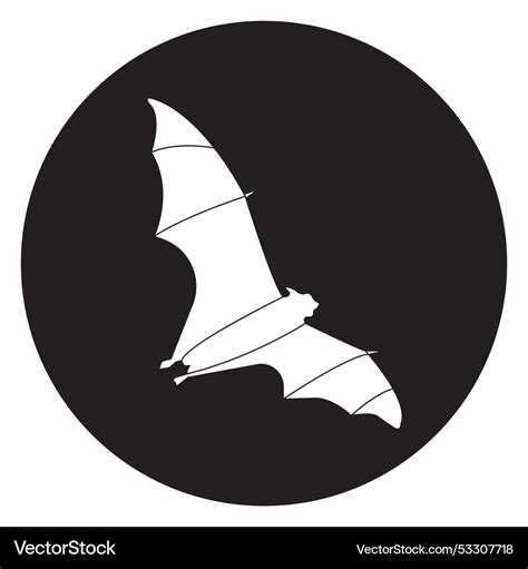 Flying Bat Icon Design Template Royalty Free Vector Image