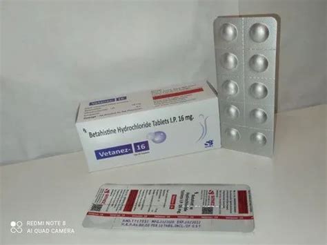 Betahistine Dihydrochloride Tablet At ₹ 800box बीटाहिस्टाइन