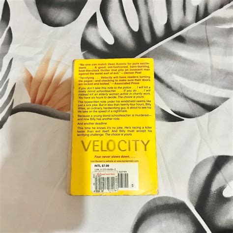 Velocity By Dean Koontz Book Hobbies And Toys Books And Magazines