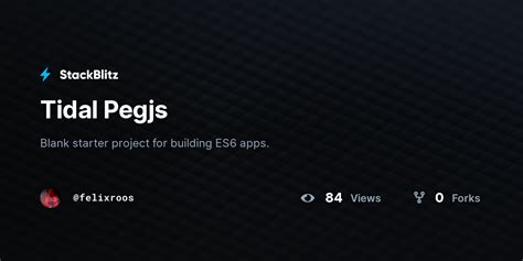 Tidal Pegjs Stackblitz
