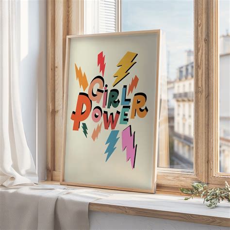 Printable Girl Power Art Etsy