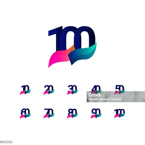 100주년 기념 기념 번호 벡터 템플릿 디자인 일러스트레이션 0명에 대한 스톡 벡터 아트 및 기타 이미지 0명 금 금속