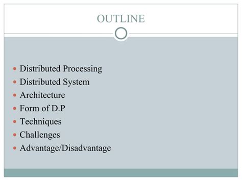 Lec 6 Distributed Processing Ppt