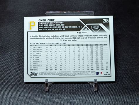 Mavin Oneil Cruz Future Stars Gold Rainbow Foil 2023 Topps Series 1