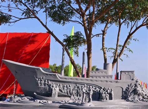 Cà Mau khởi công cụm Tượng đài chuyến tàu tập kết ra Bắc năm 1954 Ảnh