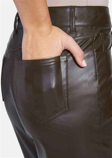 Tall Lexa Faux Leather Flare Pants Alloy Apparel