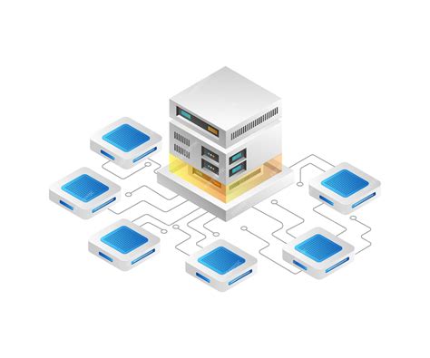 Premium Vector Flat Isometric 3d Illustration Concept Of Server Big Data Storage Network
