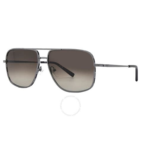 Salvatore Ferragamo Dark Grey Navigator Mens Sunglasses Sf278s 069 60