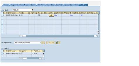 Solved Fast Entry Tab In Production Order Sap Community