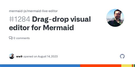 Drag Drop Visual Editor For Mermaid · Issue 1284 · Mermaid Jsmermaid Live Editor · Github