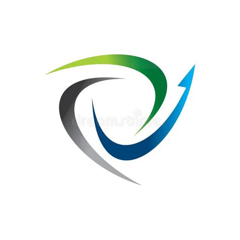 Circle Arrow Logo Restart Logo Stock Illustration Illustration Of