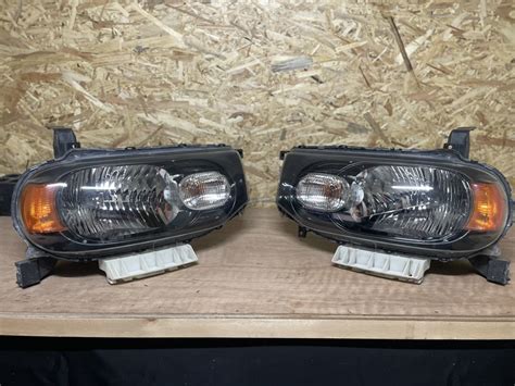 【目立った傷や汚れなし】美品 日産 キューブ Z12 純正 ヘッドライト Ledバルブ交換 動作確認済み Us仕様 国内光軸 Usdm