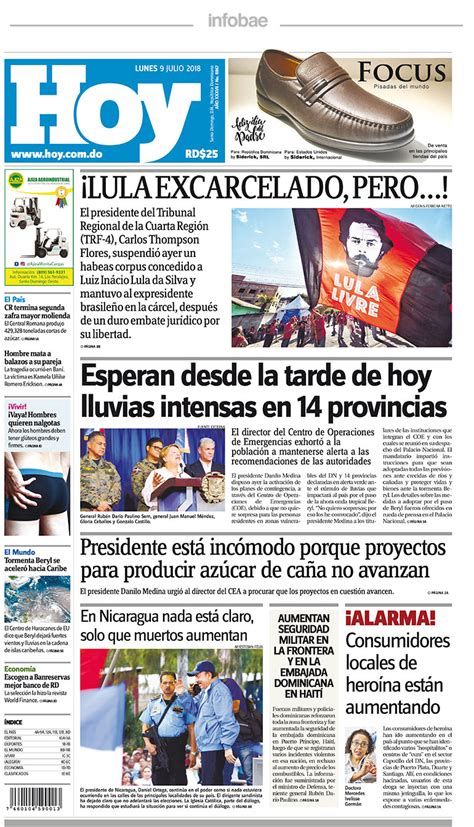 Hoy Republica Dominicana 9 De Julio De 2018 Infobae