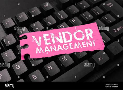 Text Caption Presenting Vendor Management Concept Meaning Activities Included In Researching