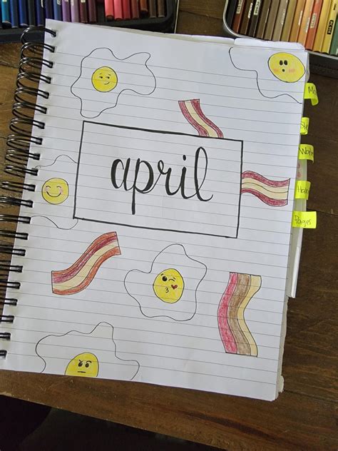 My April Theme Way Late Rbulletjournal