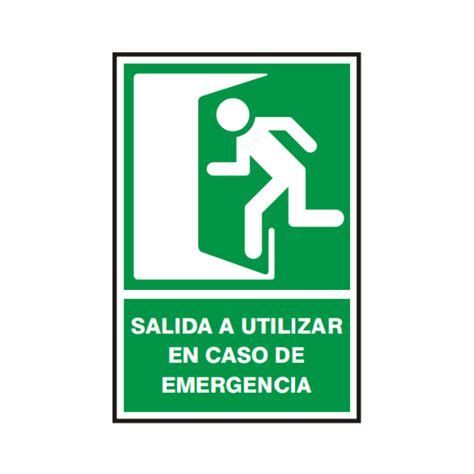 Señal Fotoluminicente 20×30 Cm Salida A Utilizar En Caso De Emergencia