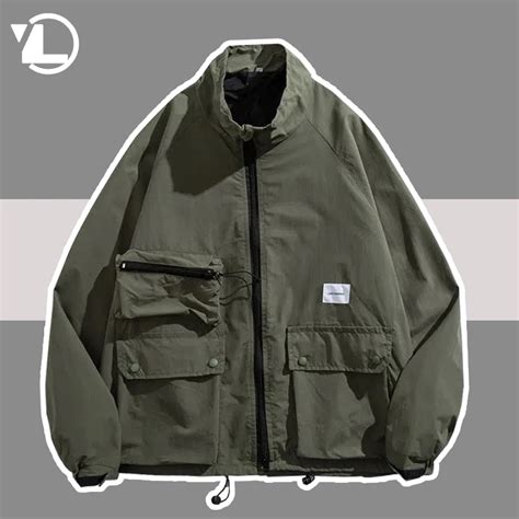 남녀공용 힙합 대표팀 재킷 패치워크 컬러 블록 바람막이 코트 느슨한 얇은 대학 재킷 봄 가을 패션 Aliexpress