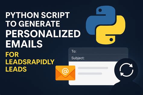 Python Script To Generate Personalized Emails For Leadsrapidly Leads