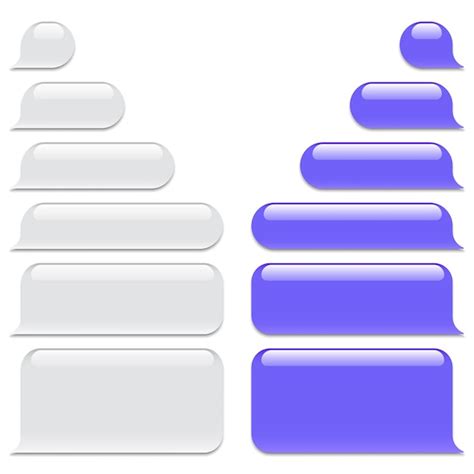 Premium Vector Blank Vector Message Bubbles Chat Or Messenger Speech