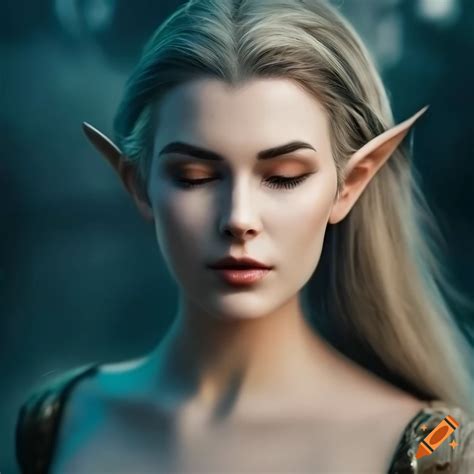 4k Ultra Hd Image Of A Beautiful Elven Woman In A Forest On Craiyon