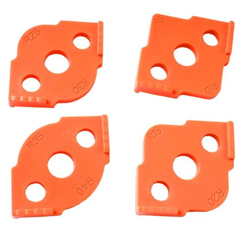 Corner Radius Router Templates Set For Woodworking Abs High Hardness With 8 Radius Options
