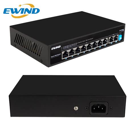 Ewind Poe Switch 6 10 Ports 10 100m Ethernet Switch With 2 10 100m Ai Smart Network Switch