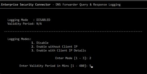 Enable Or Disable Query And Response Logging