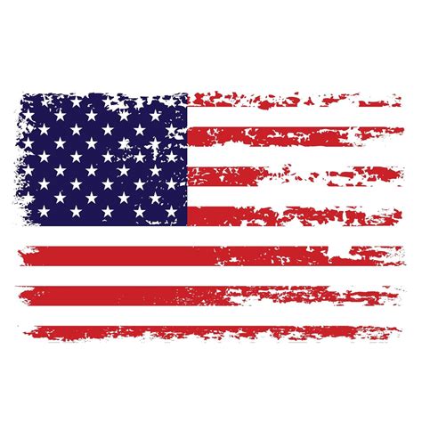 Flag Decal Tattered Flag Sticker For Cars Trucks And Windows Patriotic