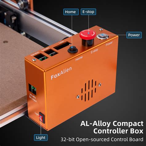 Cnc Router Masuter Pro With 40w And R42 Rotary Roller Kit Foxalien