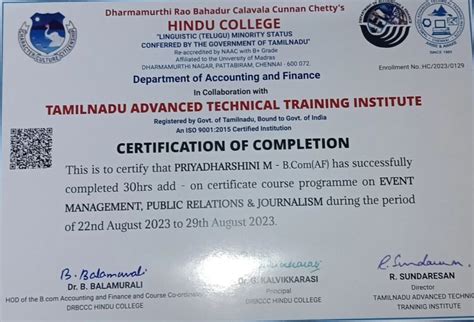 Priya Dharshini On Linkedin Iam Completed The Course On Event