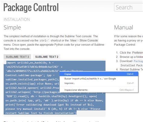 Instalar Emmet En Sublimetext