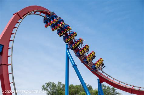 Superman Krypton Coaster Ride Six Flags Fiesta Texas