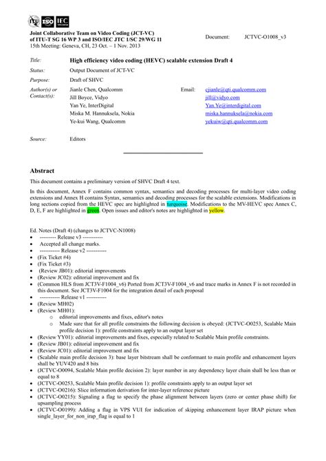 PDF JCTVC O SHVC Draft