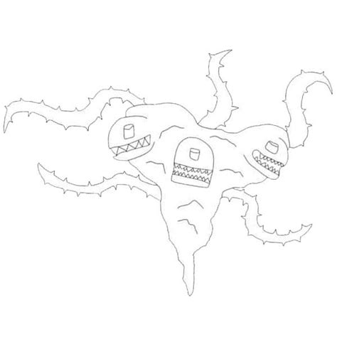 Minecraft Wither Storm Coloring Pages Linear