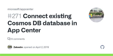 connect existing cosmos db database in app center · issue 271 · microsoft appcenter · github