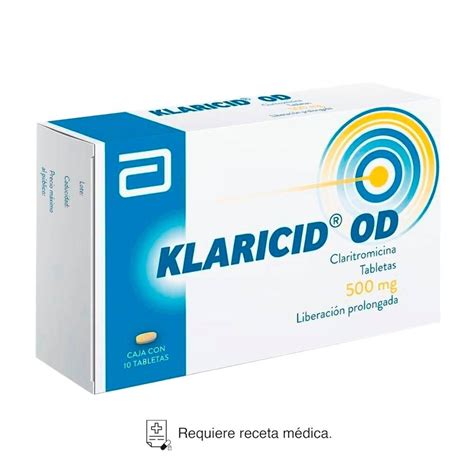Klaricid Od Claritromicina 500 Mg 10 Tabletas Walmart