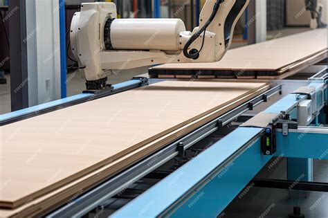 Premium Ai Image Cobot Moving Products From One Conveyor Belt To