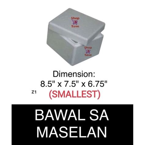Smallest Styro Box Z1 Box Styrofoam Portable Styro Box Styro Box Smallest Lazada Ph