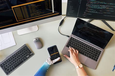 premium photo female software developer with one prosthetic arm