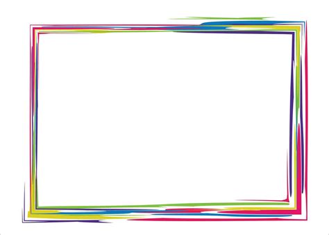 Vector Colorful Border Or Photo Frame Design Collection 34788921 Vector