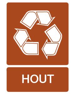 Sticker Blikjes Recycling Pictogram En Tekst