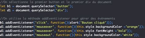 La Gestion D V Nements En Javascript Et La M Thode Addeventlistener