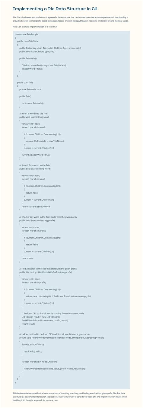 Trie Data Structure For Auto Search Complete Ppt