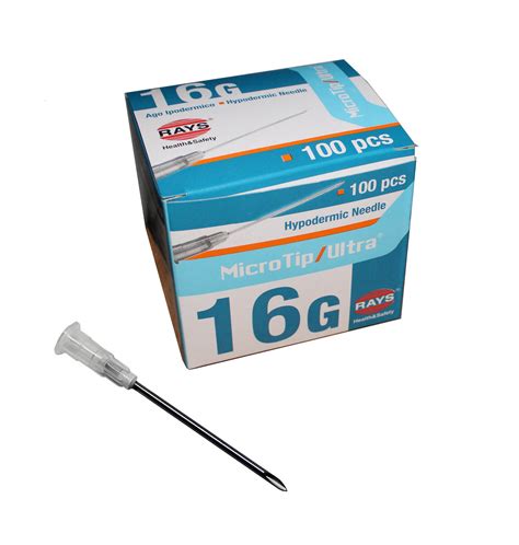16g Hypodermic Needle 16 X 40mm Rays — Raymed