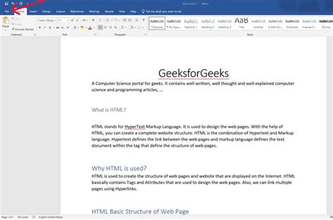 Rtf File Format Rtf Extension Geeksforgeeks