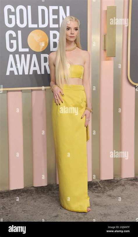 Anya Taylor Joy At The 80th Annual Golden Globe Awards Held At The