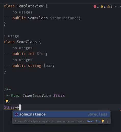Phpdoc How To Type Hint A Property On This In Php Stack Overflow